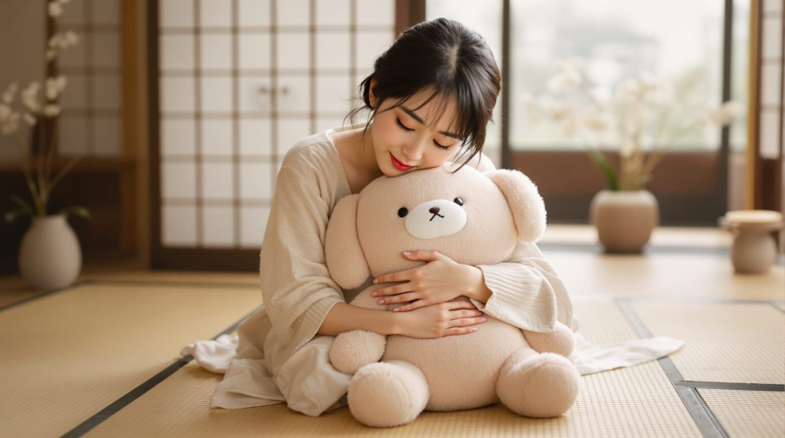 ぬいぐるみ抱いて寝る理由。心理や効果、注意点を解説